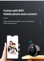 China 1080P HD Mini WiFi Security Camera Portable Body Worn with 64GB TF Card 300mAh Battery for sale
