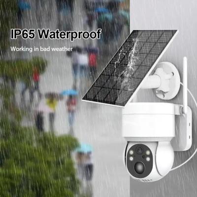 China CMOS Durable Solar Powered 4G Camera , 4MP Home Security Camera With Solar Panelc for sale