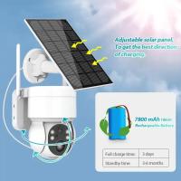 China CMOS Durable Solar Powered 4G Camera , 4MP Home Security Camera With Solar Panelc for sale