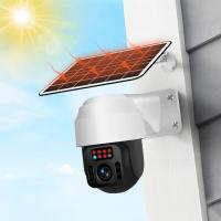 China Weatherproof 6.8W 4G Solar PTZ Camera 1080P Wireless Battery Security Camera 12000mAh for sale
