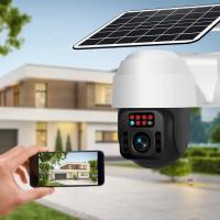 China Weatherproof 6.8W 4G Solar PTZ Camera 1080P Wireless Battery Security Camera 12000mAh for sale