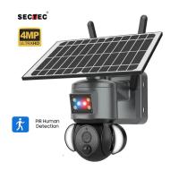China WiFi IP Network Solar Panel Security Camera HD 4MP 4G For Outdoor for sale
