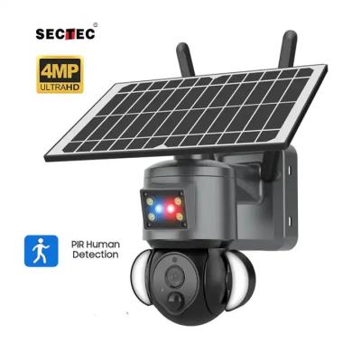 China WiFi IP Network Solar Panel Security Camera HD 4MP 4G For Outdoor for sale