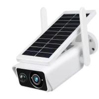 China IP66 Solar Powered CCTV Camera , Rechargeable Solar Panel Outdoor Security Camera for sale