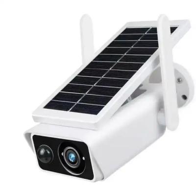 China IP66 Solar Powered CCTV Camera , Rechargeable Solar Panel Outdoor Security Camera for sale