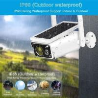 China IP66 Solar Powered CCTV Camera , Rechargeable Solar Panel Outdoor Security Camera for sale