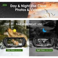 China Long Range Night Vision Binoculars 850nm IR 150-200m View Digital Zoom 4X 960P Video for sale