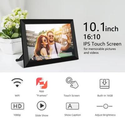 China 10.1 Inch 1280x800 IPS Smart Digital Picture Frame 250cd/m2 Acrylic Photo Frame for Advertising for sale