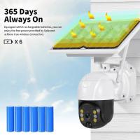 China SD Card Solar Powered PTZ Camera , Outdoor 4G Security Camera With Solar Panel for sale