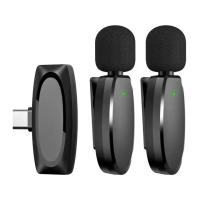 China 2.4Ghz Mini Microphone No App Needed Lavalier Wireless Microphone For Iphone for sale