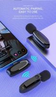 China 2.4Ghz Mini Microphone No App Needed Lavalier Wireless Microphone For Iphone for sale