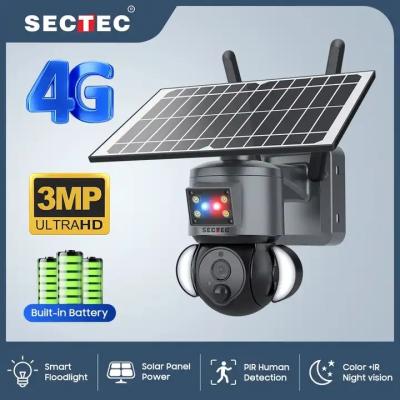 China WiFi IP Network Solar Panel Security Camera HD 4MP 4G For Outdoor for sale
