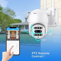 China CMOS 2.4G WiFi Wireless Security Camera System 10X Zoom Dual Lens 355° PTZ for sale