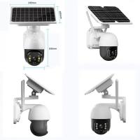 China SD Card Solar Powered PTZ Camera Outdoor 4G Security Camera for sale