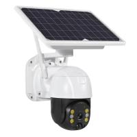 China SD Card Solar Powered PTZ Camera Outdoor 4G Security Camera for sale