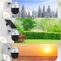 China 6.8W 4G Solar PTZ Camera Wireless Battery Security Camera Outdoor Weatherproof for sale