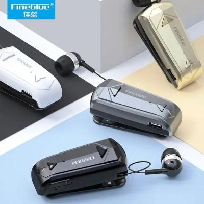 China F520 Wireless Bluetooth Earphone Business Collar Clip Earphone 10m Range 8h Battery for sale