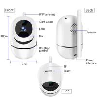 China 1080P Wireless Baby Monitor Camera WiFi IP Camera with Two Way Audio and Night Vision 10M for sale