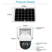 China 4MP Solar WiFi PTZ Security Camera 1080P Outdoor IP67 with PIR Motion Detection for sale