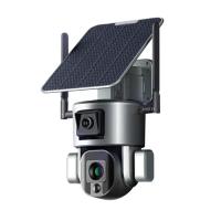 China 4K 8MP Dual Lens Solar Powered 4G WiFi Security Camera 20000mAh Battery Outdoor Waterproof for sale