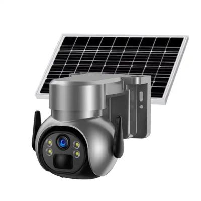China Solar Powered Security CCTV Camera Tuya Smart 4G WiFi HD 1080P 2MP PTZ IP66 Outdoor for sale