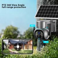 China Smart 4G WiFi Solar Powered Security Camera 2K 4MP PTZ IP66 Outdoor CCTV for sale