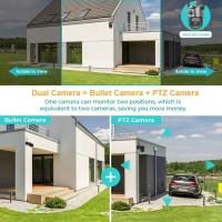 China 4MP 2K PTZ Dual Lens WiFi 4G IP Camera 10X Zoom Outdoor Security Camera with Auto Tracking for sale