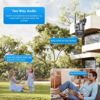 China 4MP 2K PTZ Dual Lens WiFi 4G IP Camera 10X Zoom Outdoor Security Camera with Auto Tracking for sale
