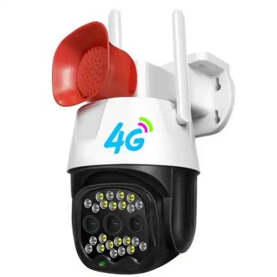 China White CMOS Sensor 4g Security Camera 3MP V380 Pro Siren Surveillance Camera for sale
