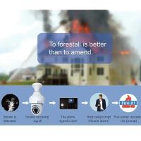 China V380 Pro E27 1080P Smart Light Bulb Camera With Smoke Detection Alarm Function Night Vision for sale