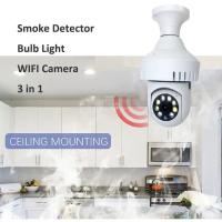 China V380 Pro E27 1080P Smart Light Bulb Camera With Smoke Detection Alarm Function Night Vision for sale