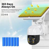 China 3MP V380 PTZ 4G Solar Security Camera 360 Degree Rotate Outdoor Waterproof 18x Zoom for sale