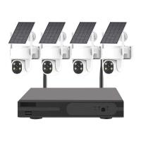 China 4MP 2K Solar Security Camera System Wireless Outdoor CCTV 8 Channel NVR Two Way Audio for sale
