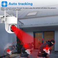China 4CH Wireless Security Camera System 4MP Solar NVR WiFi PTZ Battery Powered CCTV Kit for sale
