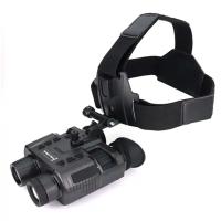 China 7x Dual Screen Head Mounted Night Vision Binoculars 300m IR 850nm 3W for sale