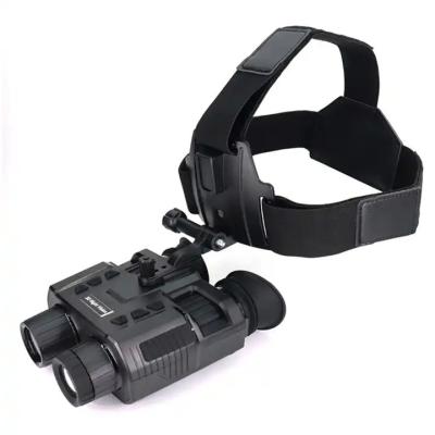 China 7x Dual Screen Head Mounted Night Vision Binoculars 300m IR 850nm 3W for sale