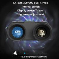 China 7x Dual Screen Head Mounted Night Vision Binoculars 300m IR 850nm 3W for sale