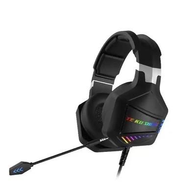 China K902 RGB Cool Lighting Gaming Headset Over Ear Noise Cancelling 50mm Driver 3.5mm USB for sale