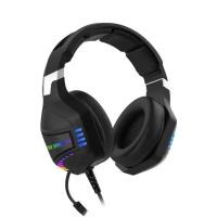 China K902 RGB Cool Lighting Gaming Headset Over Ear Noise Cancelling 50mm Driver 3.5mm USB for sale