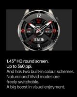 China 1.43 inch HD Smartwatch E26 BT Call Full Touch Silica Gel Band Fitness Tracker 220mAh for sale