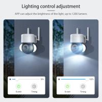 China Graffiti Tuya 3MP PTZ CCTV Camera 355° View Full Color Night Vision Two Way Voice IP66 for sale