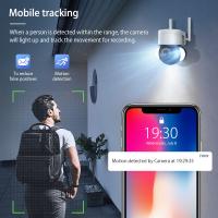 China Graffiti Tuya 3MP PTZ CCTV Camera 355° View Full Color Night Vision Two Way Voice IP66 for sale