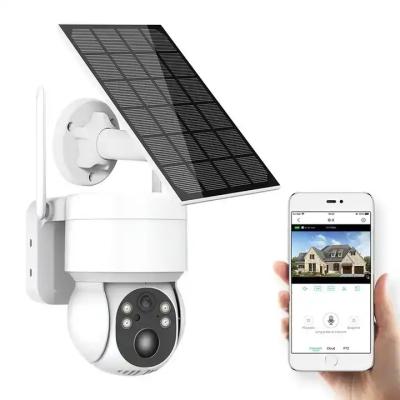China 4MP Solar PTZ Camera Outdoor 4G WiFi Battery Powered 7800mAh IP65 Night Vision for sale