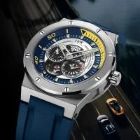 China I&W Men's 42mm Skeleton Automatic Watch Sapphire Crystal 5Bar Waterproof Luminous for sale