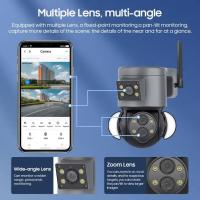 China 4MP 10X Optical Zoom PTZ Floodlight Camera IP65 Weatherproof WiFi Security for sale