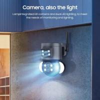China 4MP 10X Optical Zoom PTZ Floodlight Camera IP65 Weatherproof WiFi Security for sale