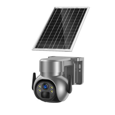 China 4MP Battery Powered Solar Panel Outdoor CCTV Camera 360° Horizontal 120° Vertical IP66 for sale