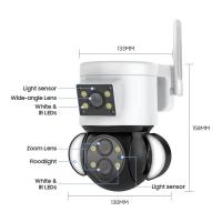 China 4MP WiFi 10X Optical Zoom Dual Lens Security Camera with Auto Tracking and Color Night Vision for sale
