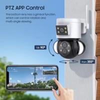China 4MP WiFi 10X Optical Zoom Dual Lens Security Camera with Auto Tracking and Color Night Vision for sale