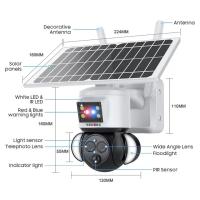 China 6MP Solar 4G PTZ Camera WiFi Night Vision PIR Motion Detection IP67 Waterproof 12000mAh for sale